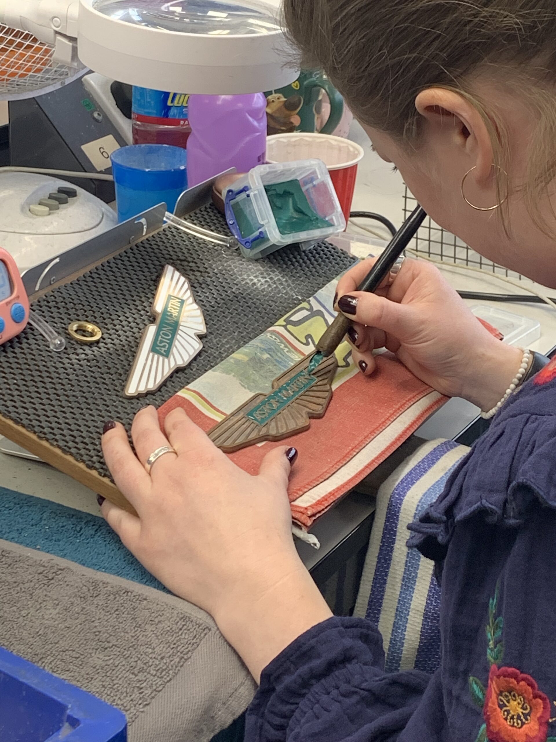 Visit to Vaughtons - The official badge maker of Aston Martin | AMHT